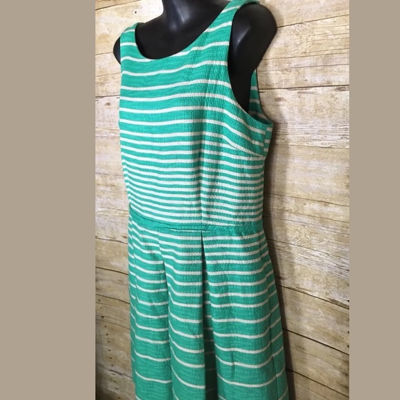 Anthropologie | Dresses | Taylor Fit And Flare Striped Party Dress Sz 2 ...
